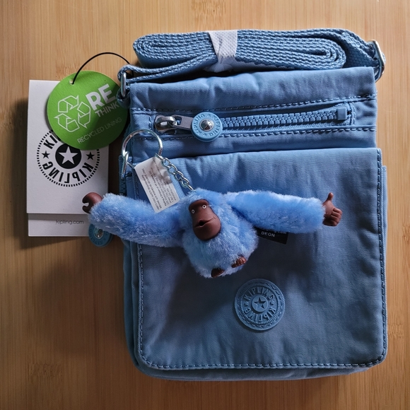 Bags | Nwt Blue Mist Tonal Kipling New El Dorado Small Crossbody Bag ...